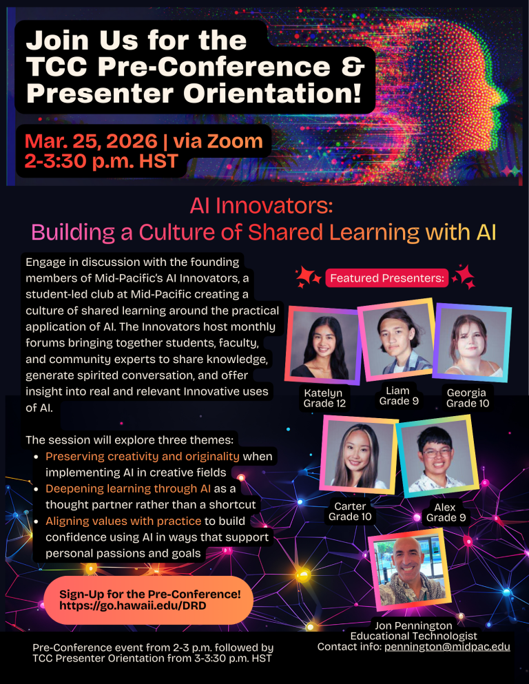 TCC Online Conference 2026 April 21-23: Our Role in an AI World ...